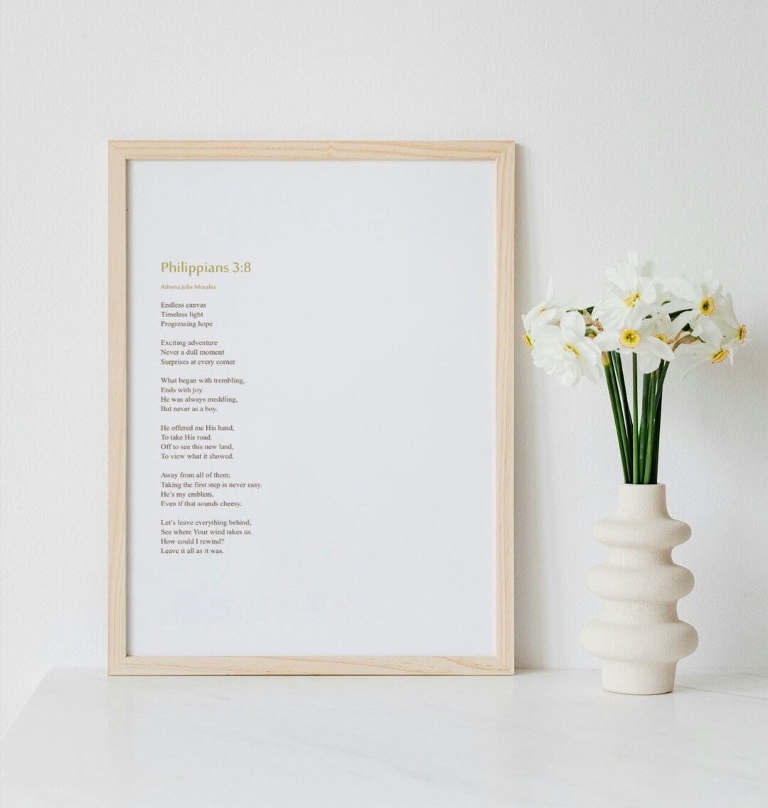 Christian Poetry Print, Christian Poem Print, Bible Poem Print, Bible ...