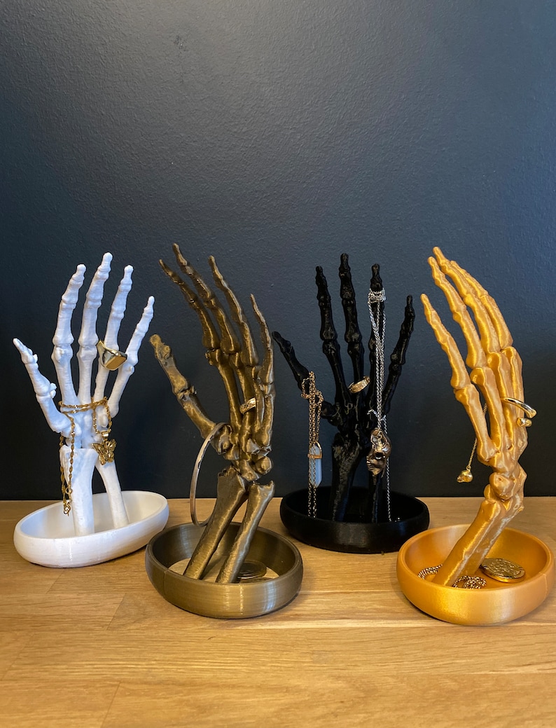 Skeleton Hands Jewelry Holder Ring Tree Jewellery Organizer - Etsy