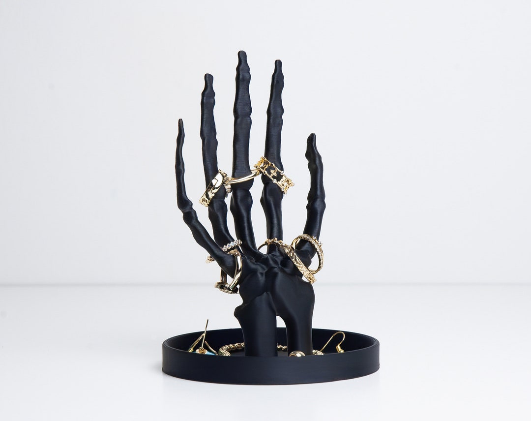 Skeleton Hand Jewellery Holder, Ring Tree, Ring Dish, Unique Jewelry ...