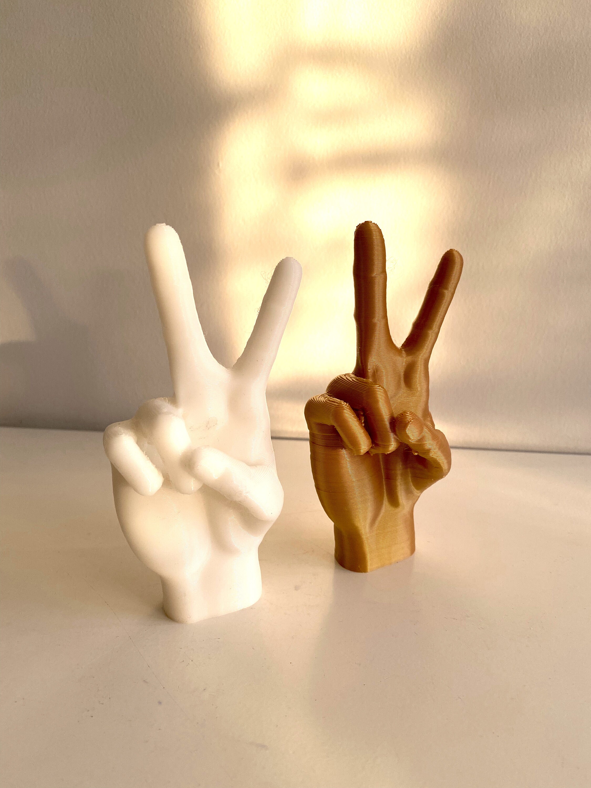 Peace Hand Sign, Victory Hand Statue, Hand Sculpture, 3D Printed ...