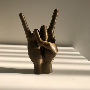 Metal Hand, Rock Hand Sign, Hand Sculpture, Rock On, Devil Horns ...
