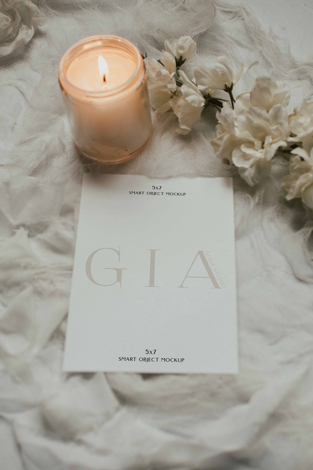 Simple Invitation Mockup - Floral Invitation Mockup - Boho Invitation ...