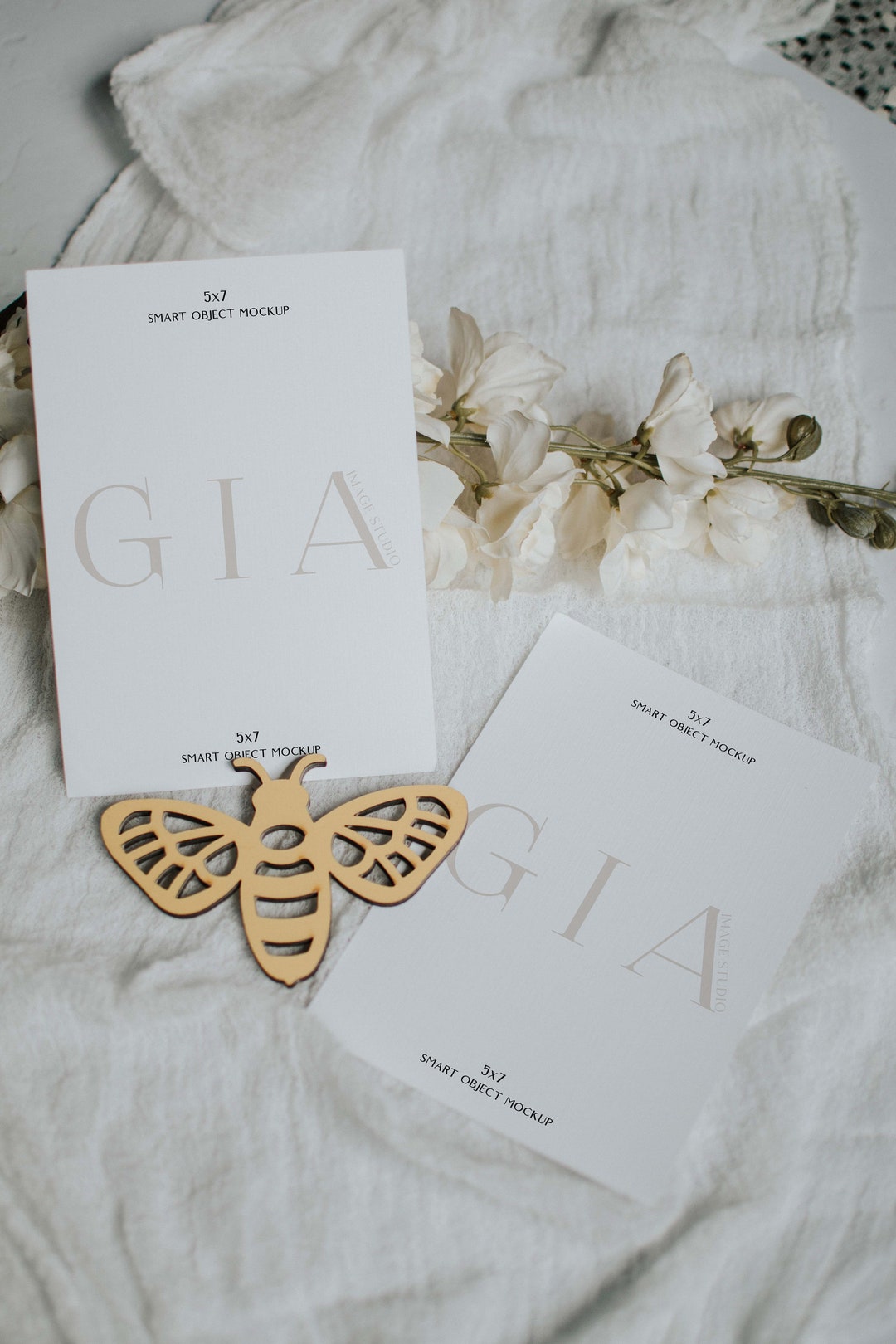 Bee Themed Mockup Baby Shower Invitation Mockup Boho Invitation Mockup ...