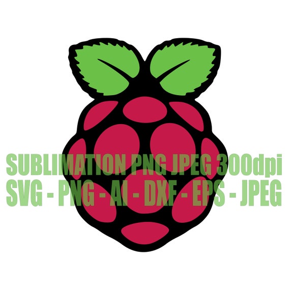 Raspberry Pi 4 Logo SVG jpeg png eps dxf Sublimation Design | Etsy