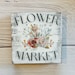 Rustic Sign, Flower Sign, Vintage Flower Sign Home Decor, Wall Art ...