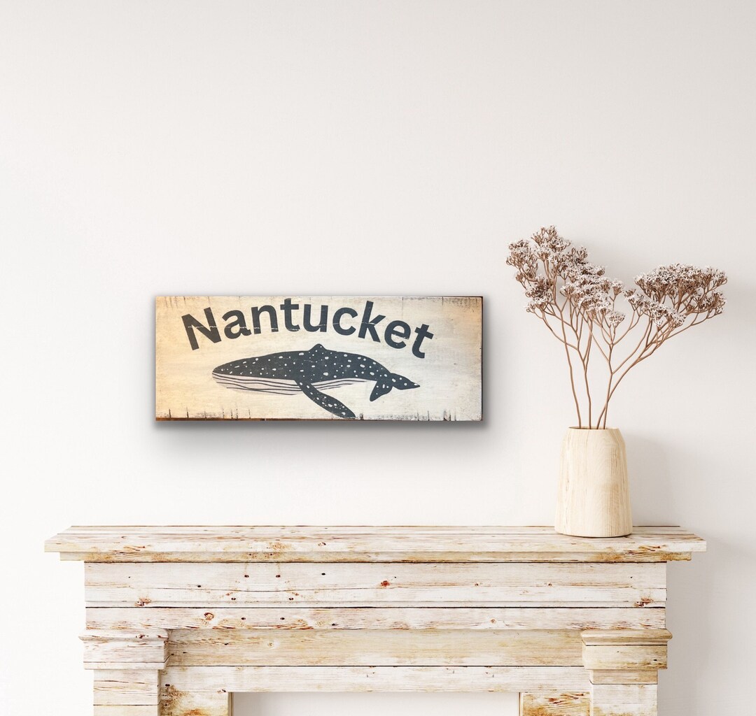 Nantucket Rustic Sign | Nantucket Sign | Vintage Sign | Rustic Beach ...