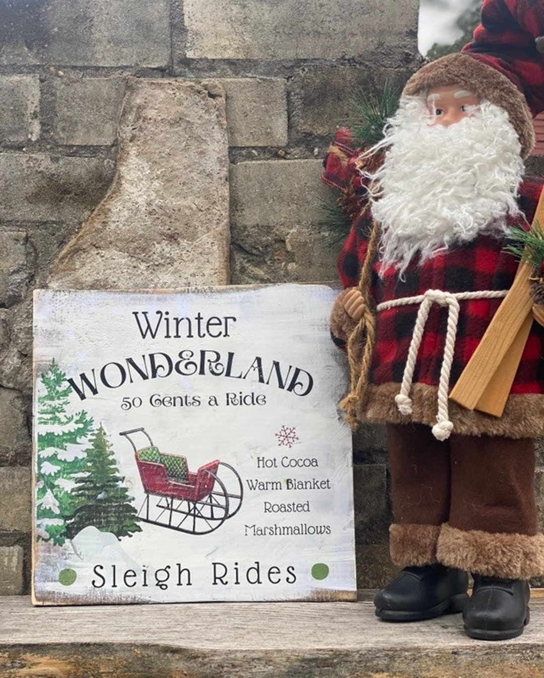 Winter Wonder - Winter Sign - Vintage Farmhouse Sign - Winter Art ...