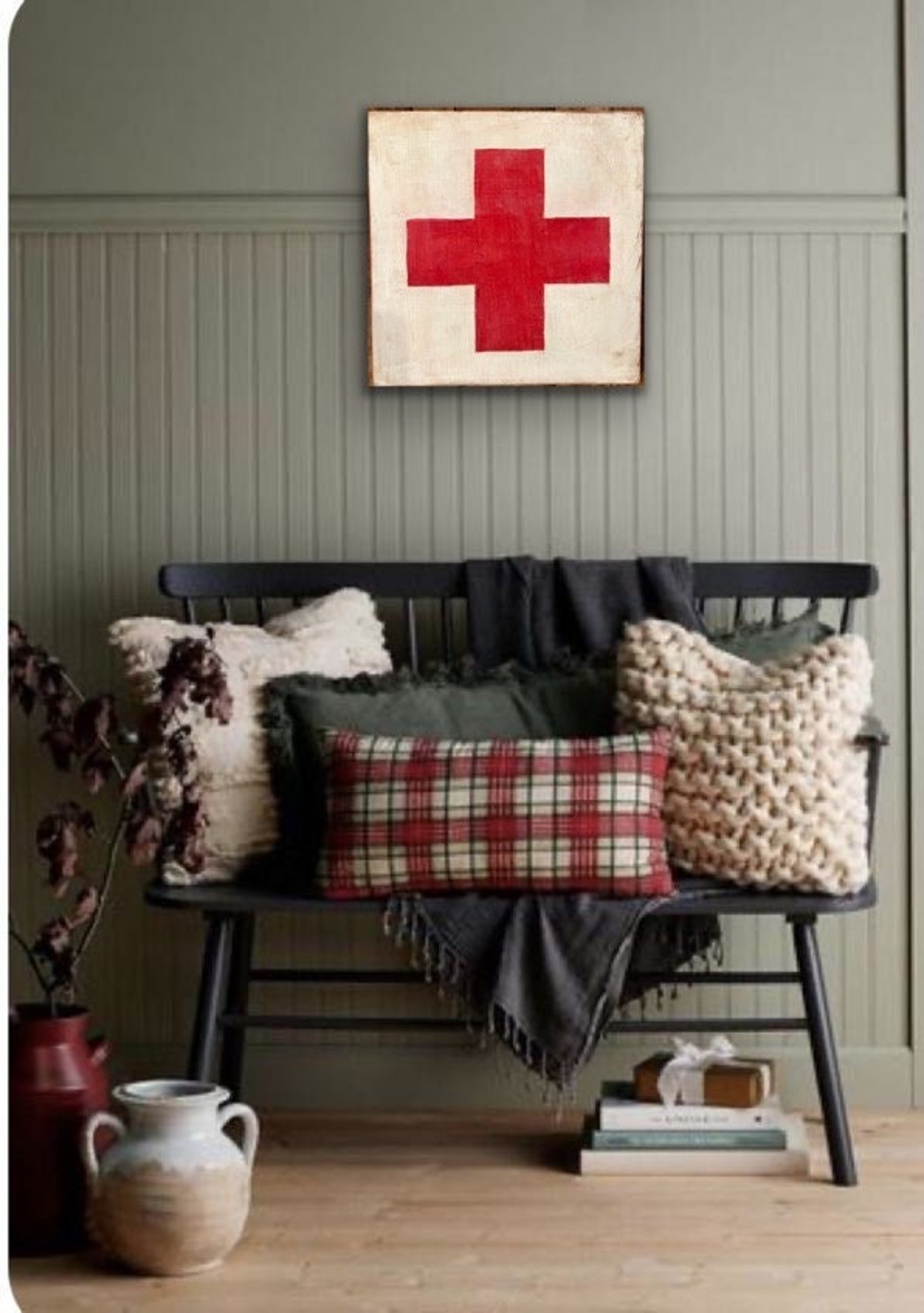 Red Barn Quilt, Cross Barn Quilt, Rustic Sign, Home Decor, Farmhouse ...