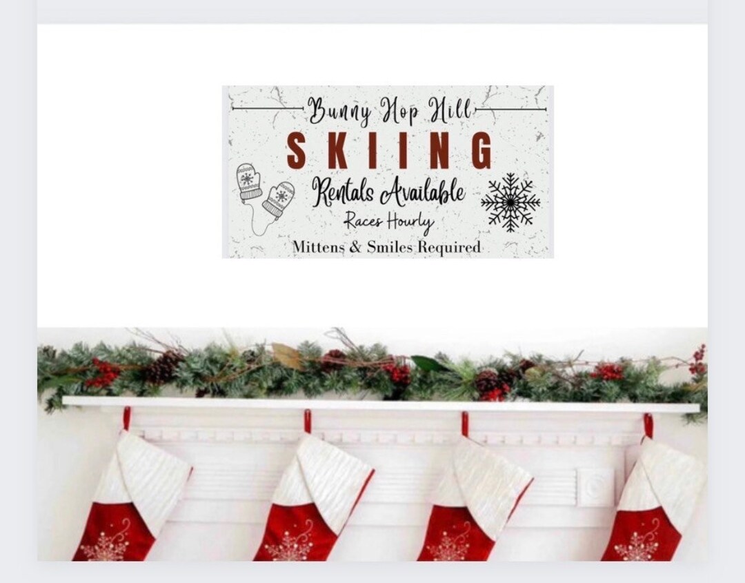 Skiing | Rustic Sign | Vintage Sign - Etsy