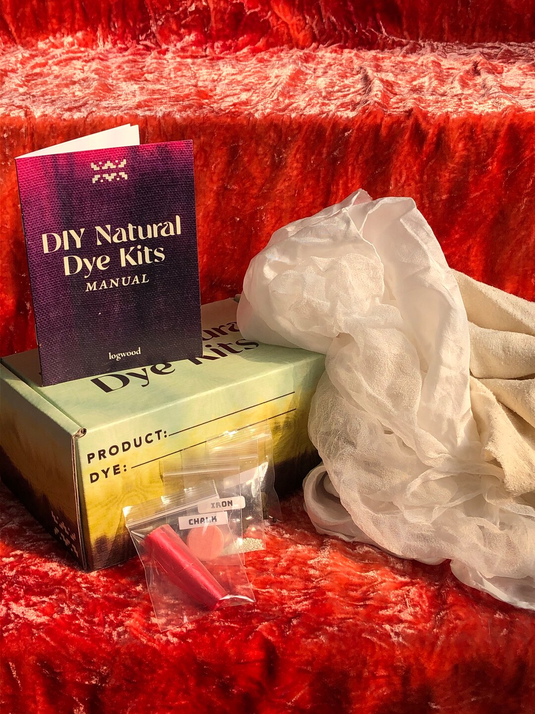 Natural Dye Kit SILK Scarves Kit - Etsy