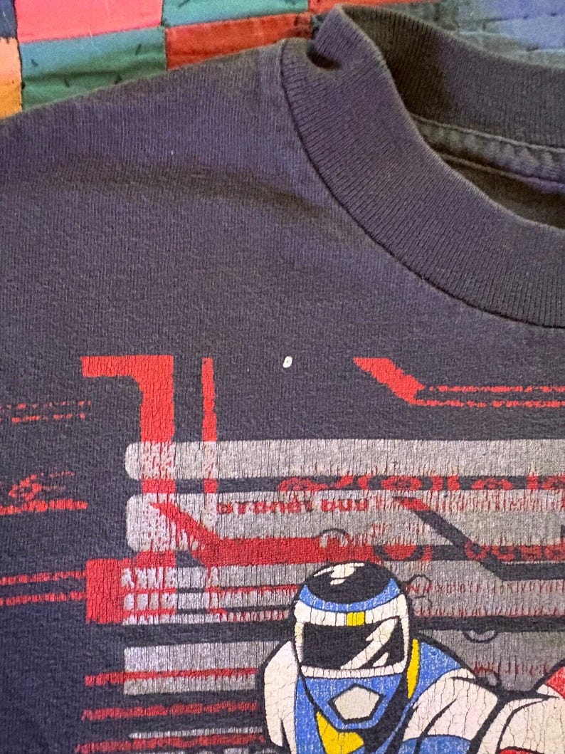 Vintage 90s Power Rangers in Space Tshirt Youth S/m 17” Chest Single ...