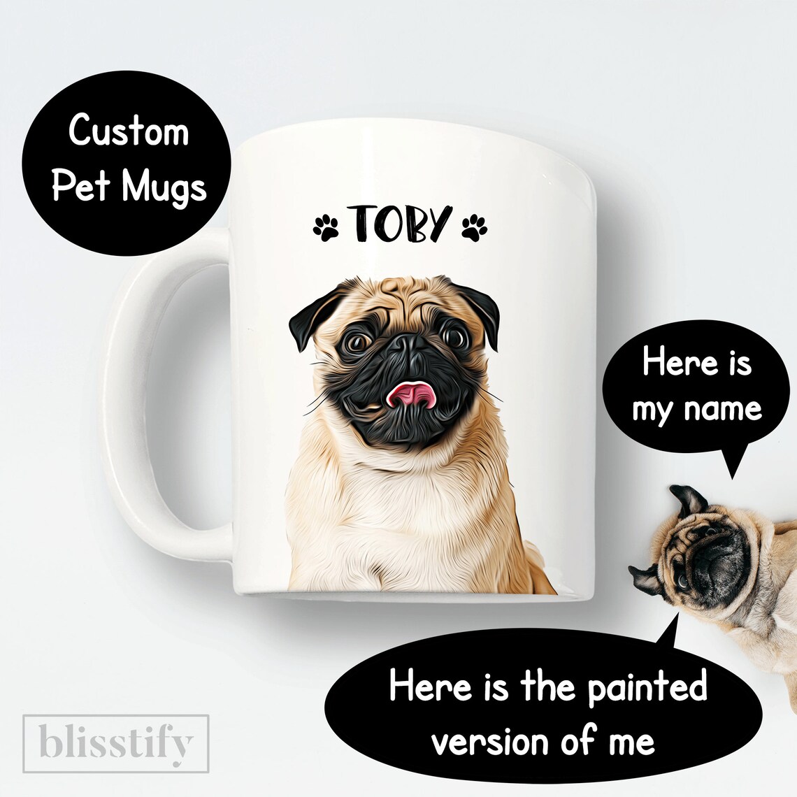 Custom Pet Mug Custom Dog Mug Custom Cat Mug Customized Dog | Etsy