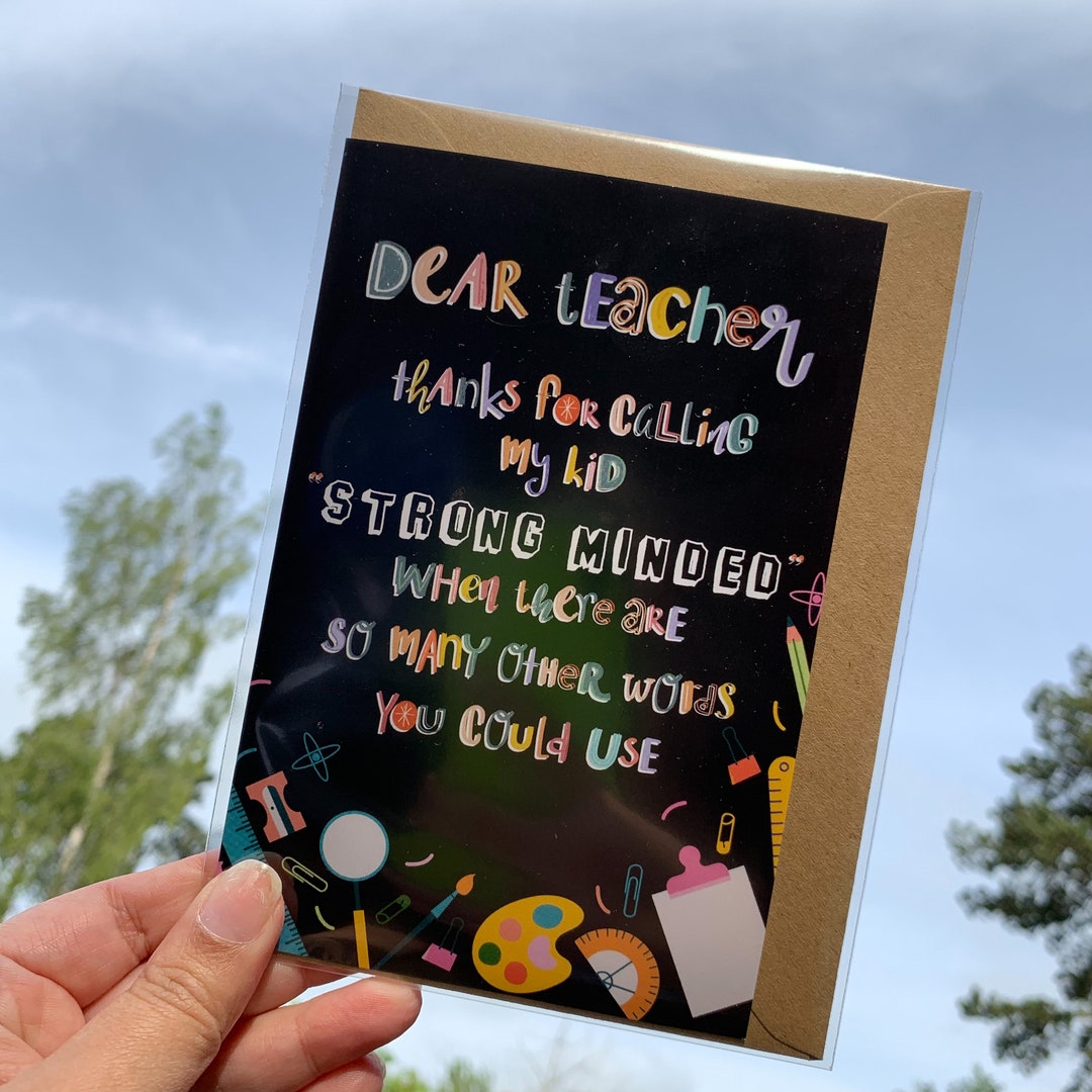 Cheeky and Funny Teacher End of School Year and Term Thank You ...
