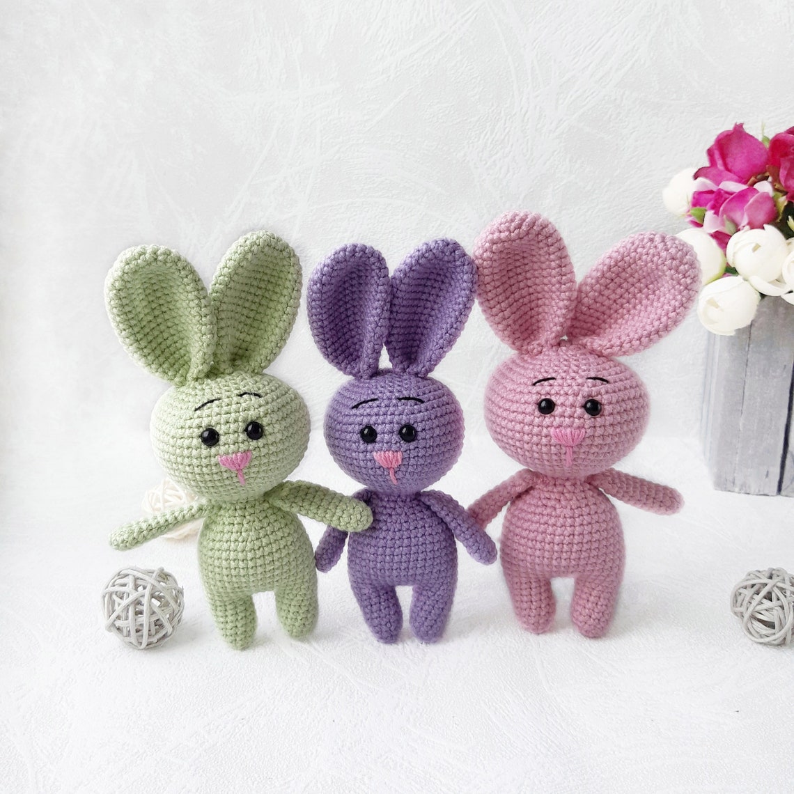 Stuffed animals bunny toys rabbit toy gift for baby girl boy | Etsy