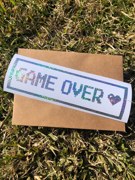 GAME OVER DECAL - Etsy