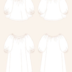 OLIVE Women Dress & Blouse – Indie Sewing Pattern – for a Simple ...
