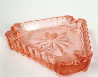 Pink Glass Ashtray | Etsy