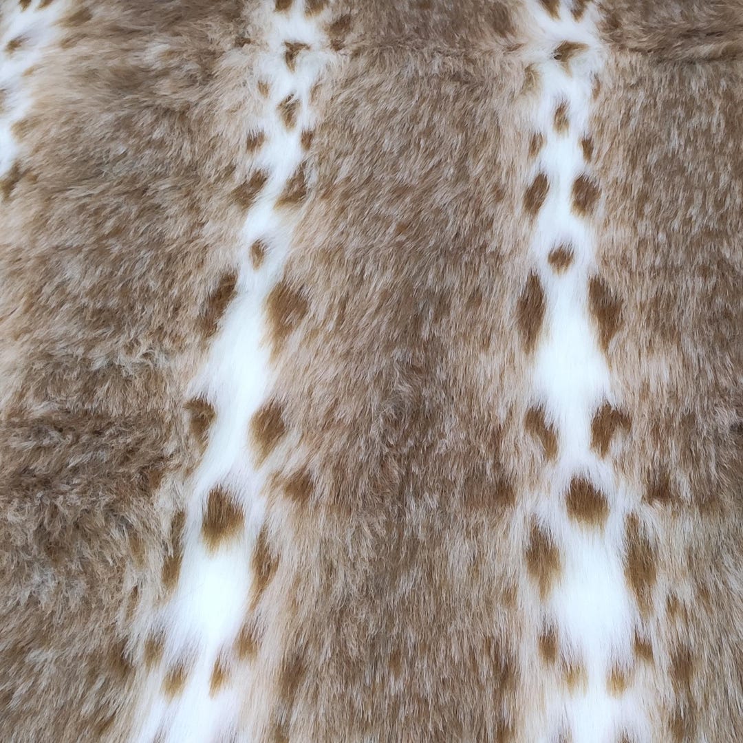 Tan Lynx Faux Fur Fabric: 25mm Pile, 60" Wide - Etsy