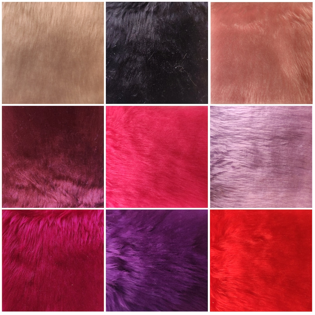 001 Premium Short Pile Faux Fur Fabric - Multiple Lengths & Colours ...