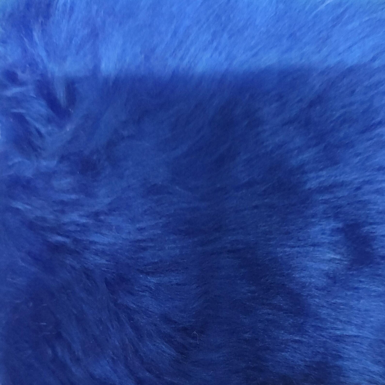 Cobalt Blue Short Pile Faux Fur Fabric: Soft Plush Acrylic - Etsy