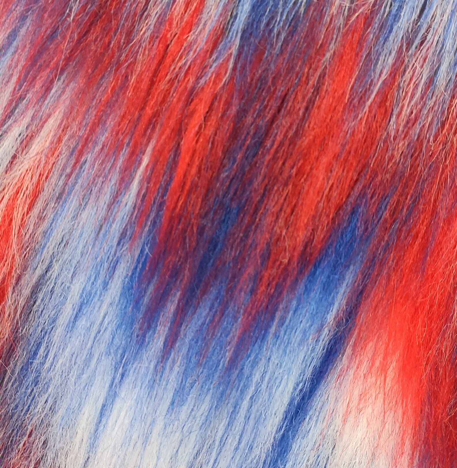 003 Multi Coloured Faux Fur Fabric - Multiple Lengths & Colours - Etsy