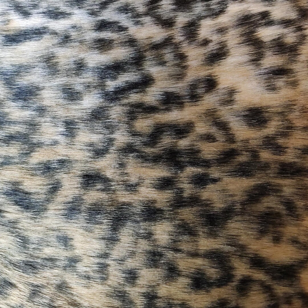 Brown Ocelot - Luxury Faux Fur Fabric 25mm Pile 60" (150cms) Wide ...
