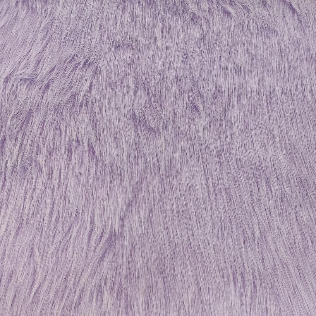 Multi Coloured Faux Fur Fabric - Lilac/white - Multiple Lengths - Etsy