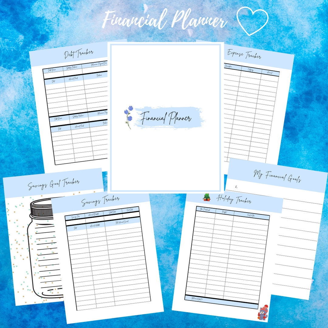 Financial Planner Printable, Budget Planner Printable, Monthly Budget ...