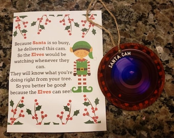 Elf Surveillance Ornament Elf Cam Elf Camera North Pole - Etsy