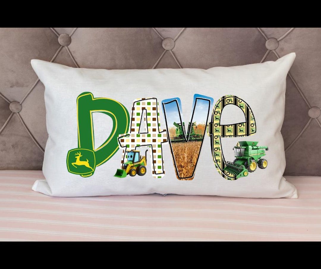 Tractor Personalized Pillowcase, Personalized Pillow Cover for Adults ...