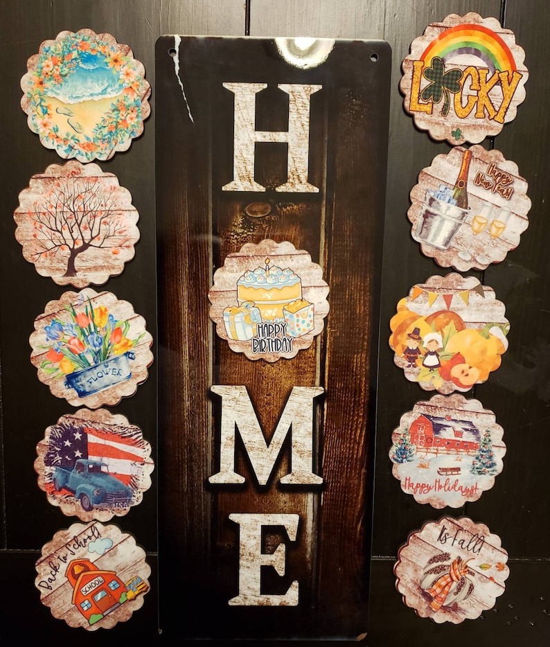 Interchangeable Welcome Sign Home Sign Holiday Sign - Etsy