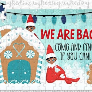 Elf Arrival Puzzle, Elf is Back, Christmas Elf, Santa's Helper ...