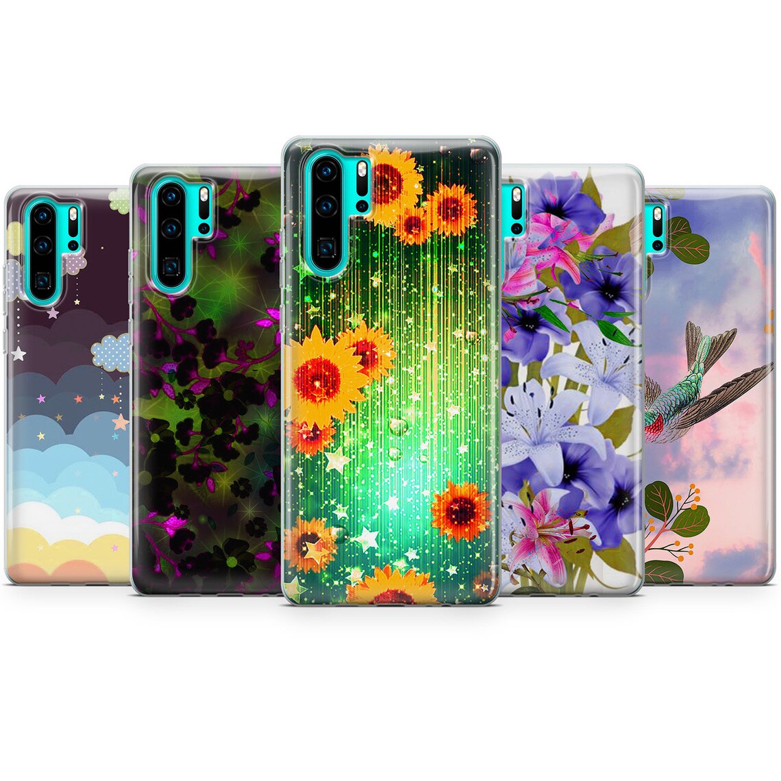 Flowers Theme Phone Case for Huawei P40 Huawei P40 Lite Huawei | Etsy