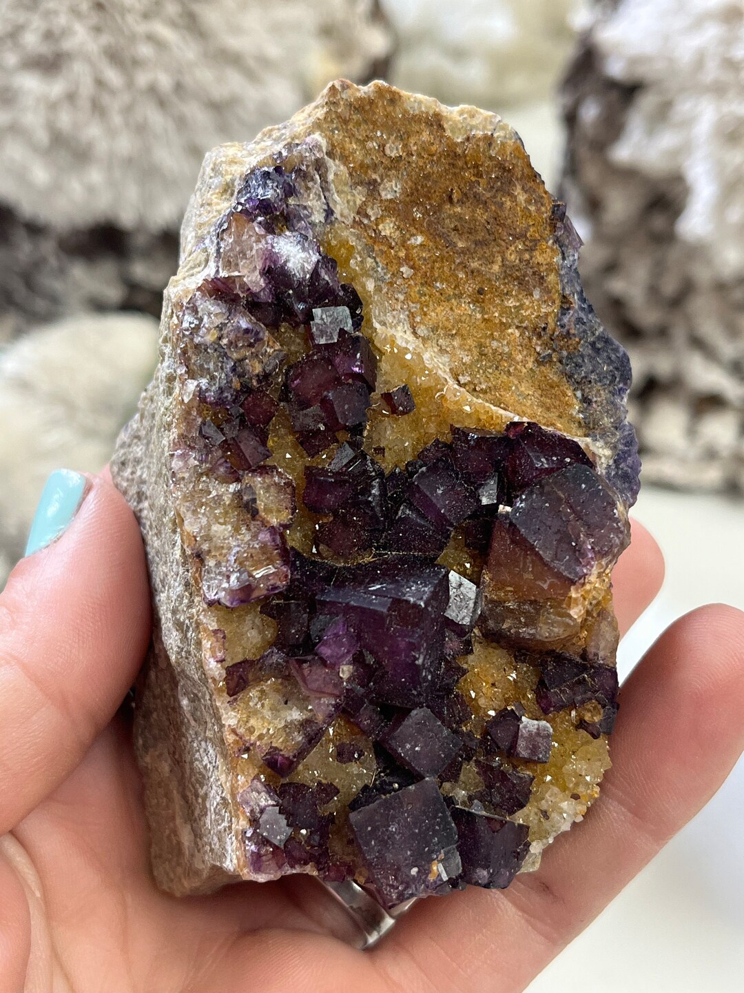 Purple Fluorite Rare Locality Fluorite Thunder Bay District Ontario ...
