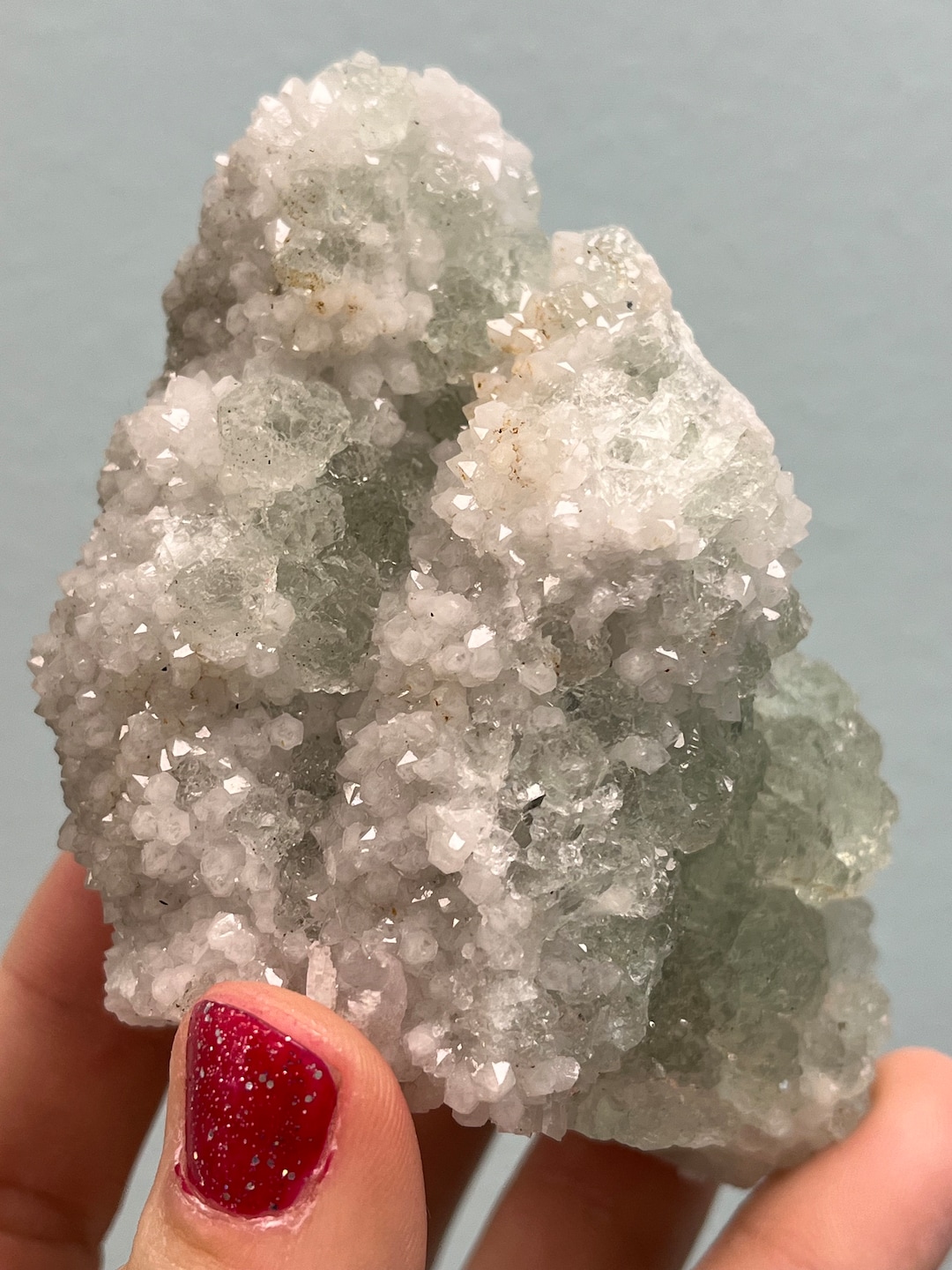 Large Green Fluorite & Calcite Step Fluorite W/ Calcite UV Reactive ...