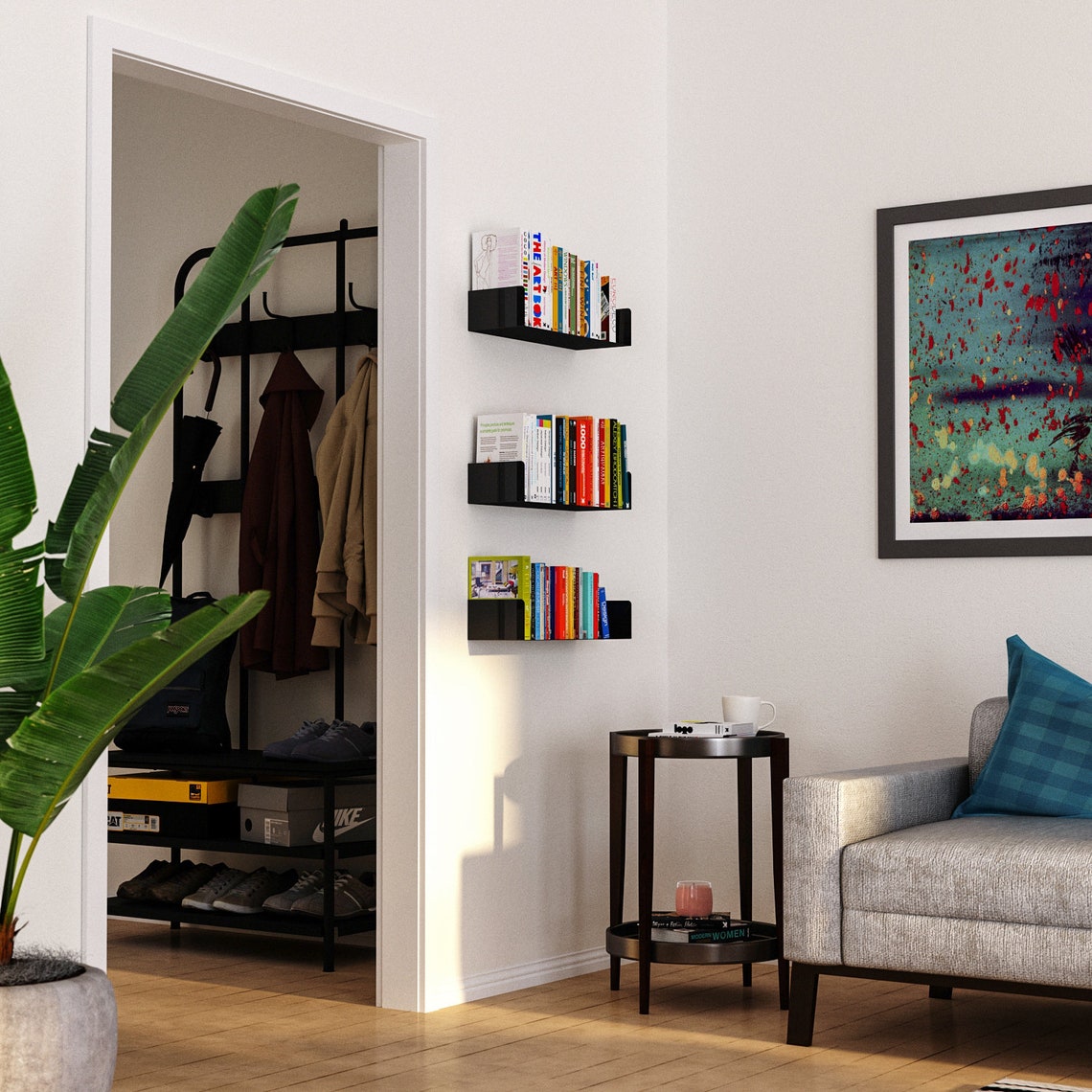 Metal U Shape Shelf Floating Shelves & Wall Bookshelf 17 | Etsy