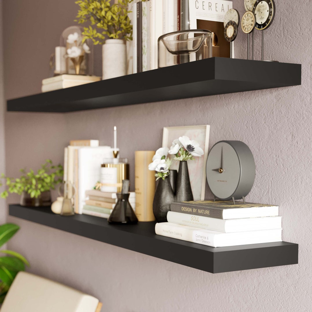 60 Inch Floating Shelf, Wall Shelves for Living Room, Floating ...