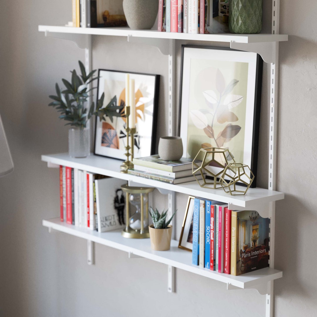 36'' Adjustable Shelves, Wall Shelves for Living Room, Shelving Wall ...