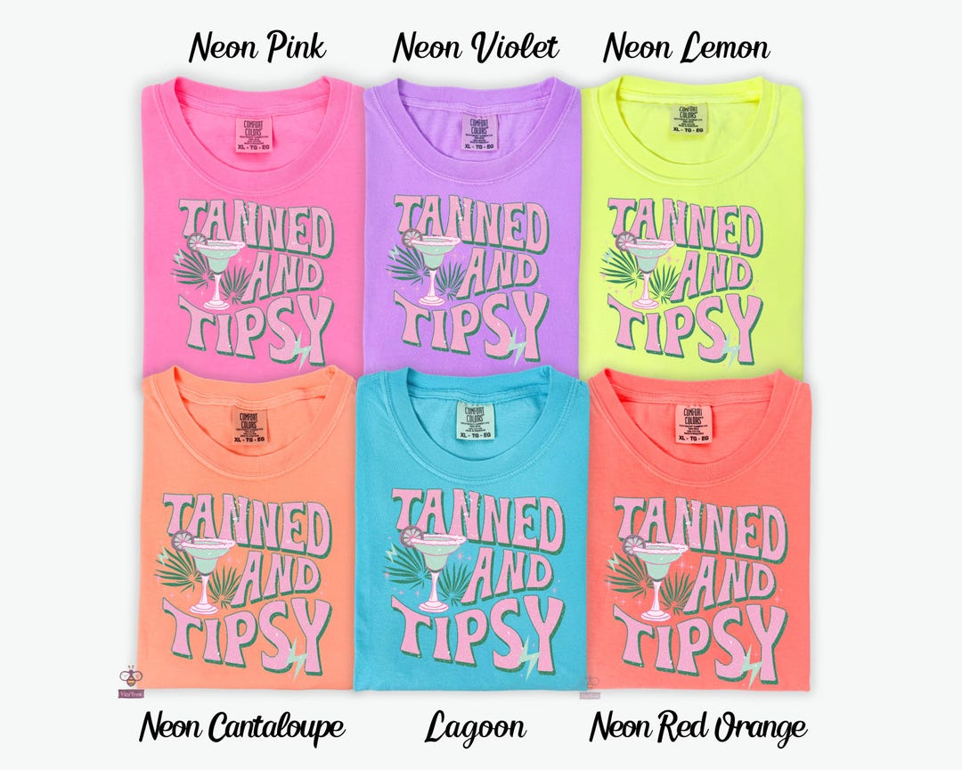 Comfort Colors® Shirts, Tanned and Tipsy Shirts, Girls Trip, Beach ...