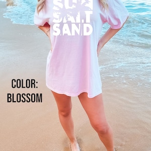 Sun Sand Salt Shirt, Retro Comfort Colors T-shirt, Trendy Beach Shirts ...
