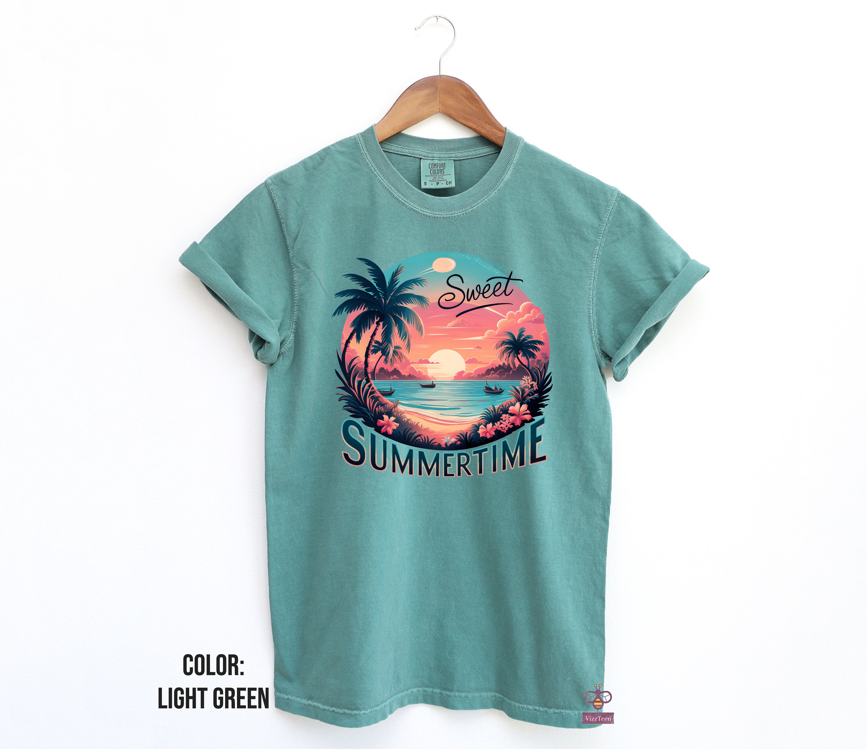 Sweet Summertime Shirt, Summer Trip Comfort Colors T-shirt, Retro Beach ...
