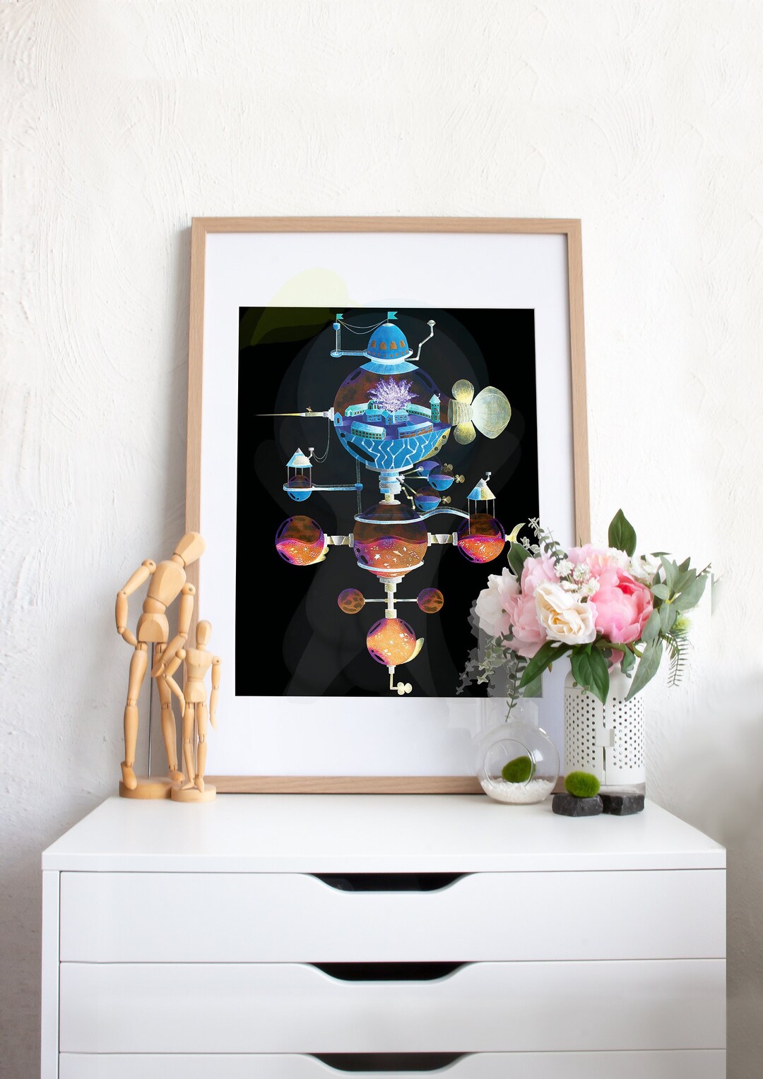 The First City Inverted Art Print Illustration Blu's Ukiyo Original ...