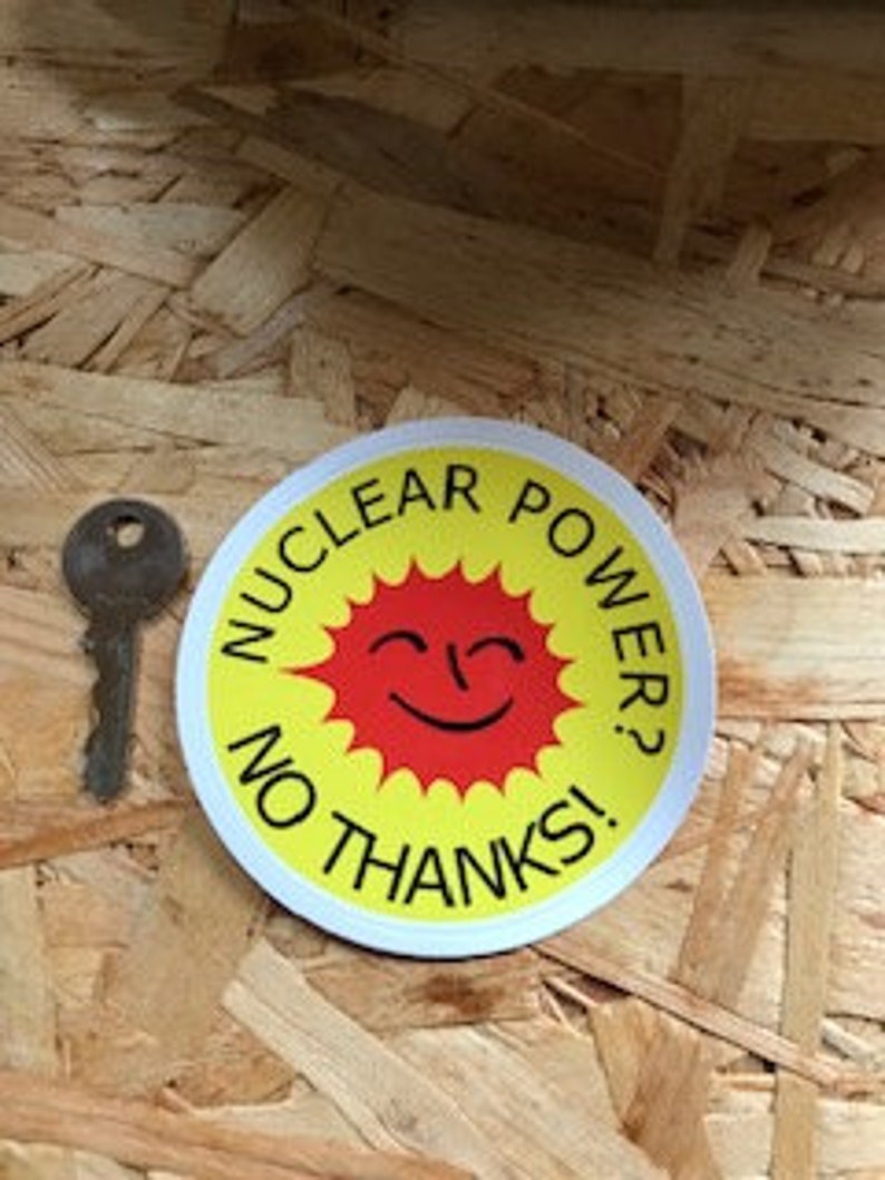 Nuclear Power No Thanks Sticker - Etsy