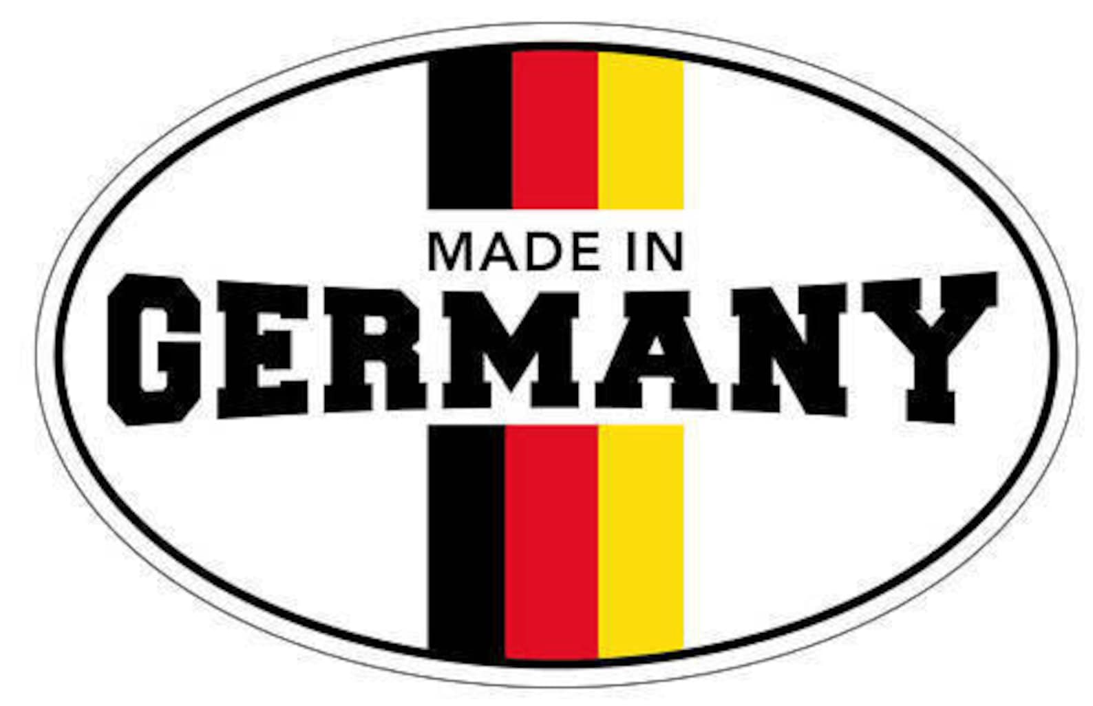Oval Made in Germany Sticker Decal Vw Gti by Oilcanstickers 100mm T5 - Etsy