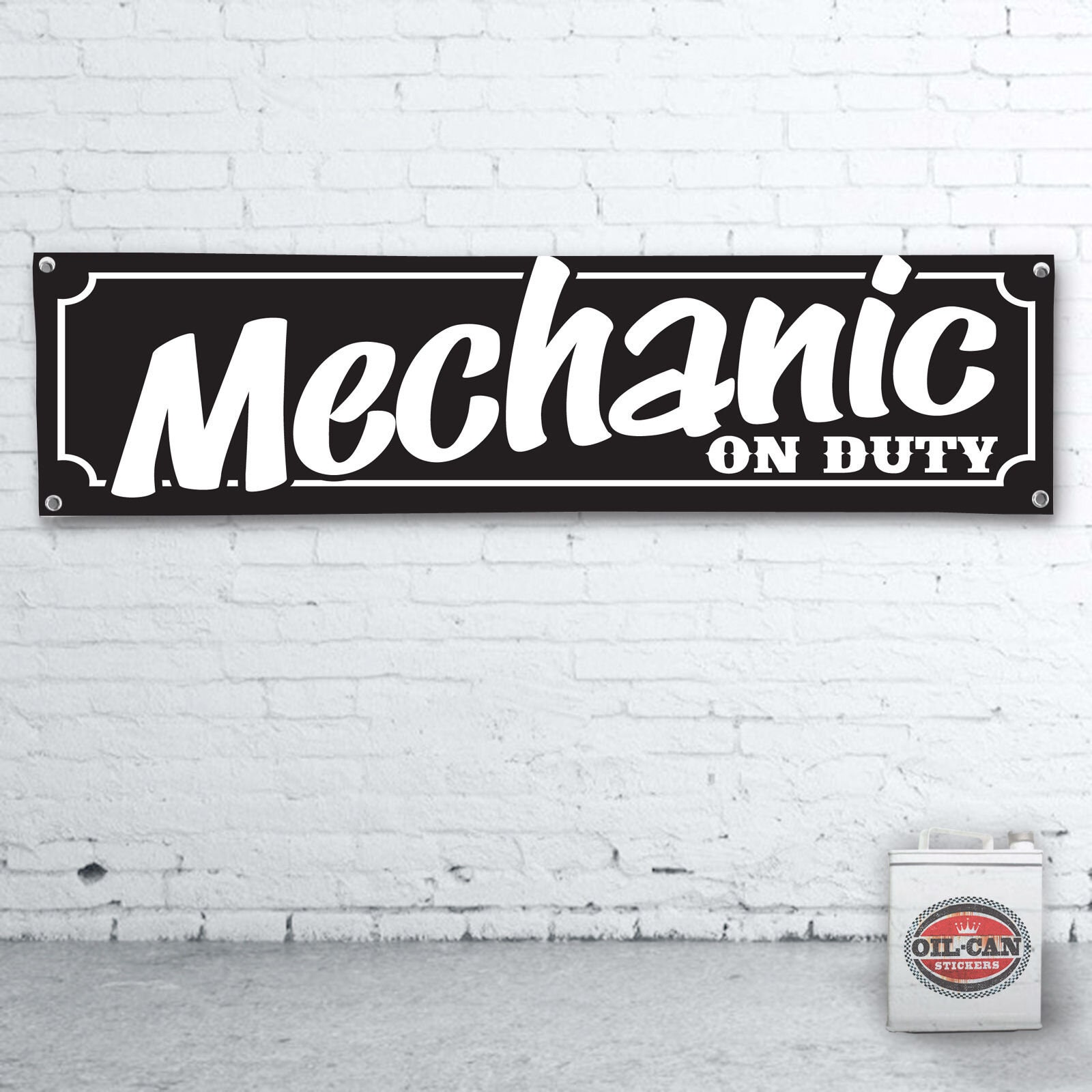 MECHANIC ON DUTY Banner Heavy Duty for Workshop Garage - Etsy