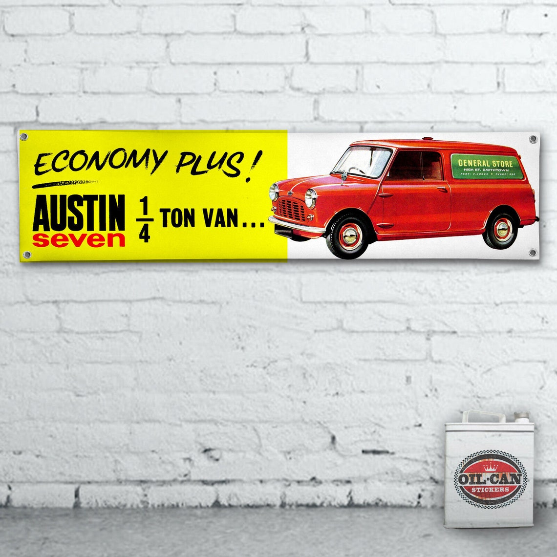 AUSTIN MINI VAN Banner Heavy Duty Workshop, Garage Mancave - Etsy