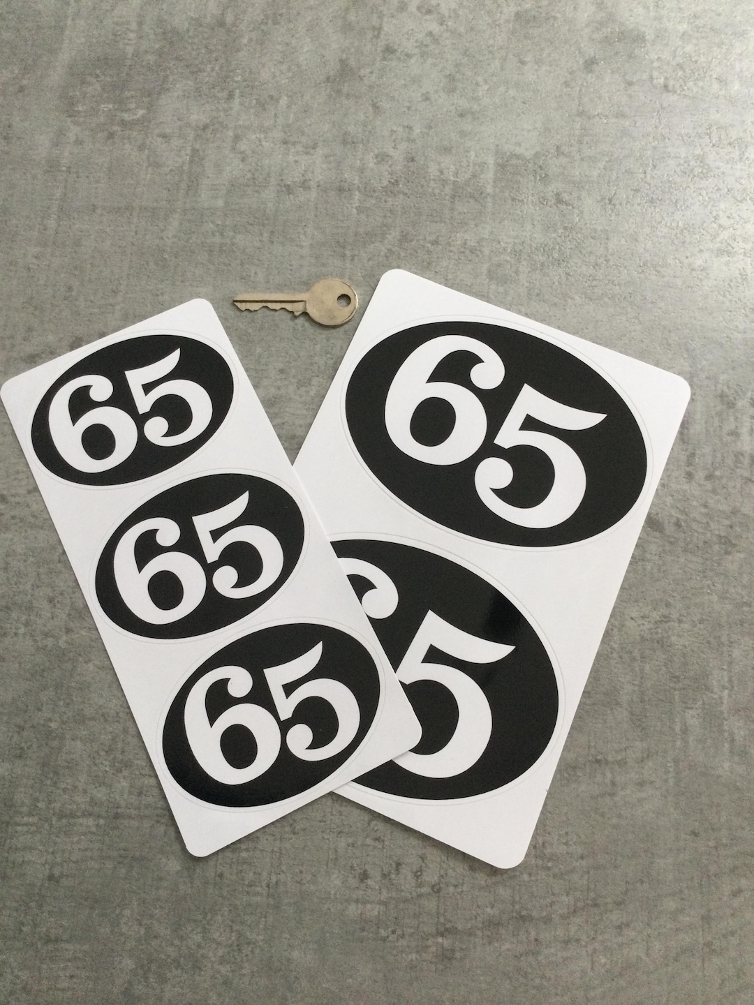 Number Retro Stickers, Scooter, Racer, Rocker Decals - Etsy
