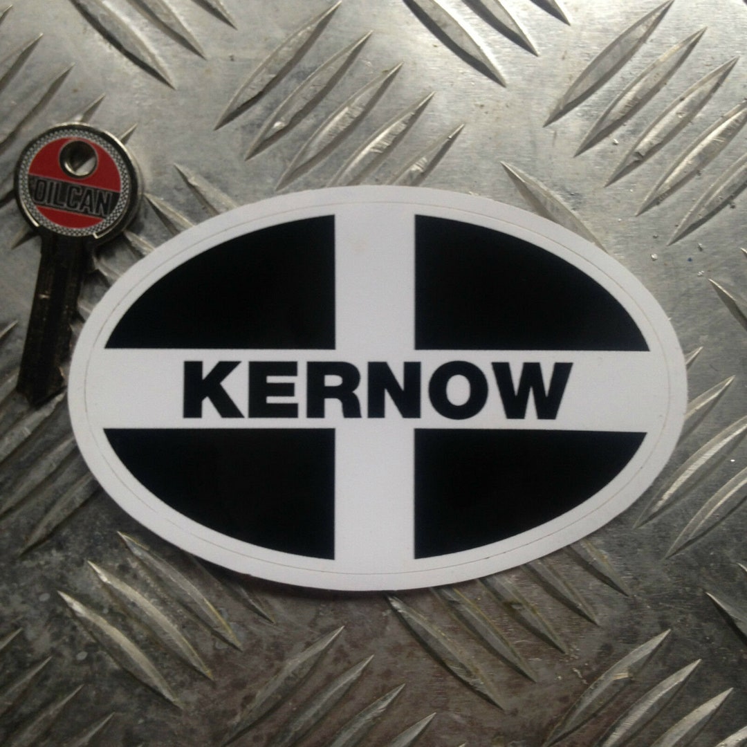 Kernow / cornwall oval Autoaufkleber / Aufkleber 110mm breit x 70mm hoch - Etsy.de
