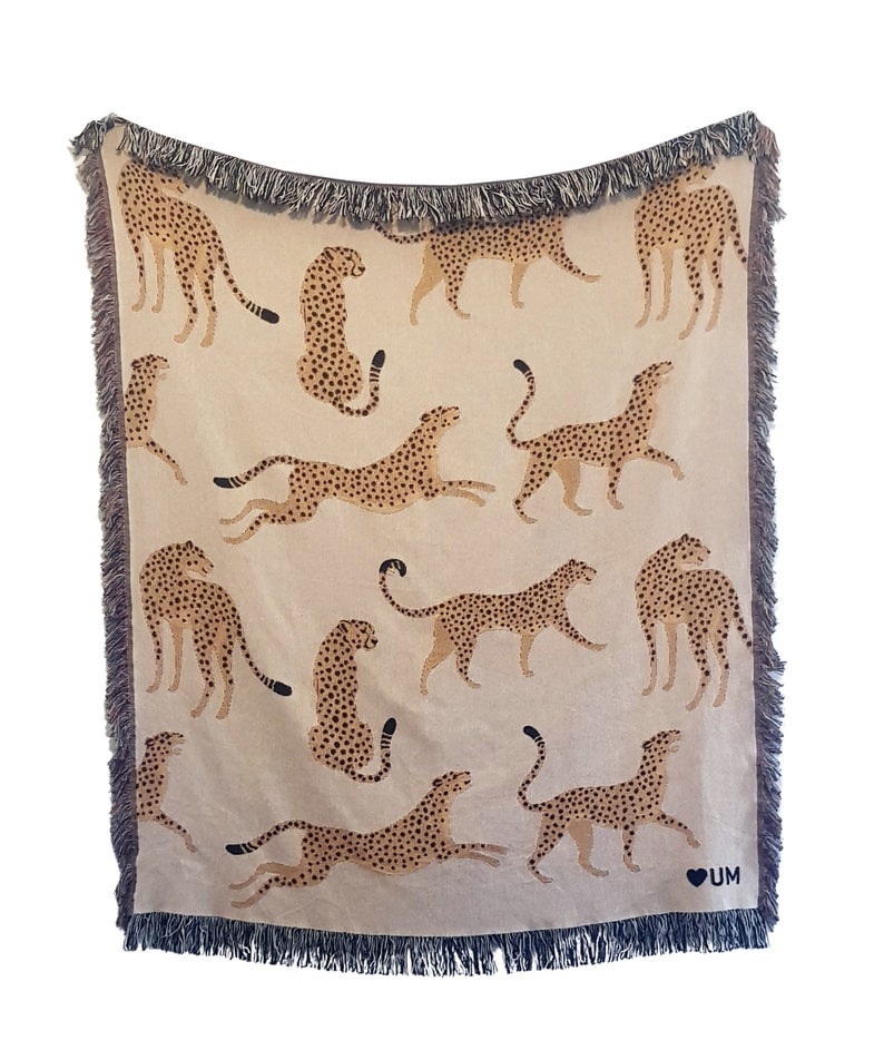 Cheetah Blanket Large Cheetah Throw Blanket Woven Tapestry - Etsy