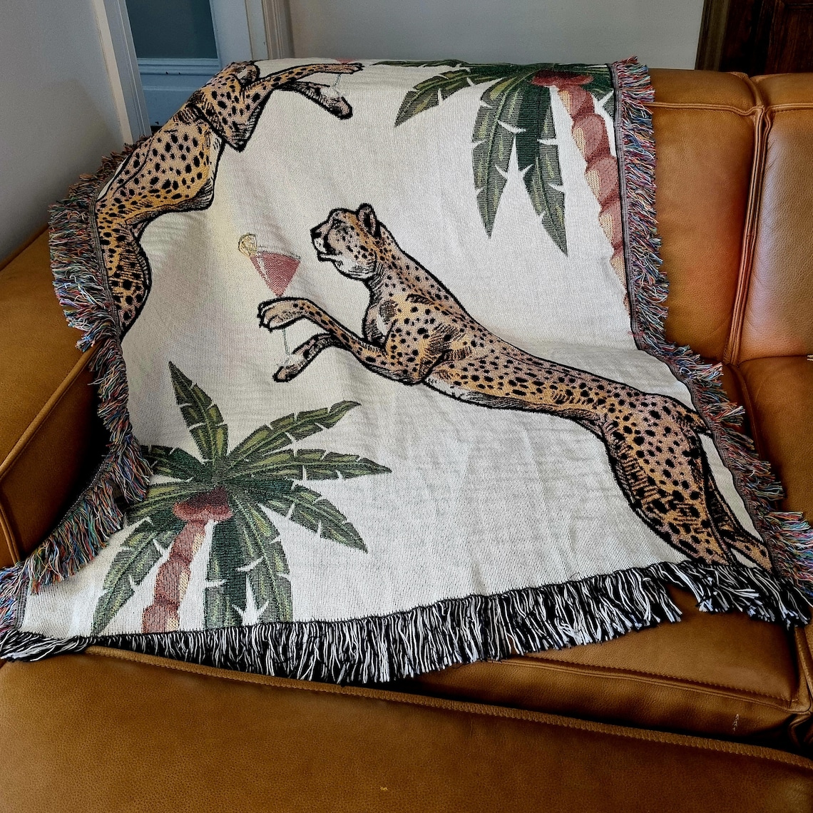 Cheetah Throw Blanket, Maximalist Home Decor, 90's Home Decor, Leopard ...